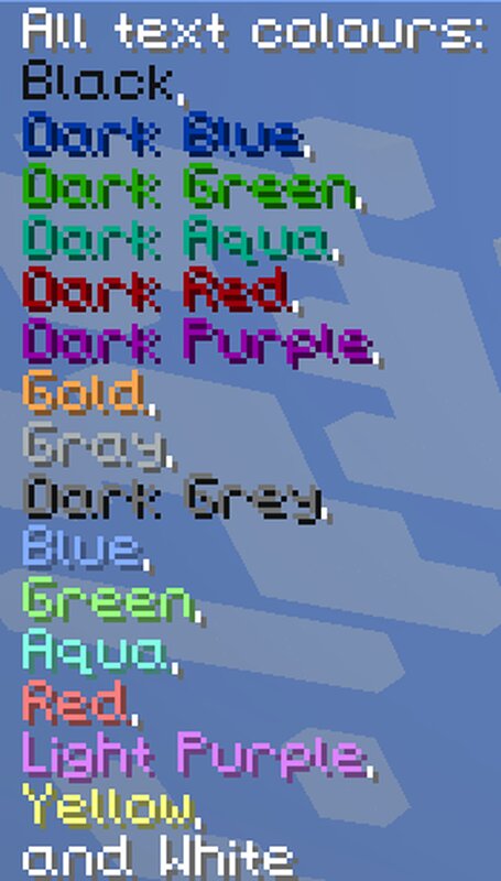 Pastel Text Colours [BEDROCK EDITION] Minecraft Texture Pack