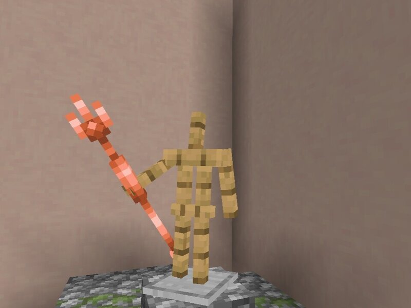 Copper Trident | Bedrock Port Minecraft Texture Pack