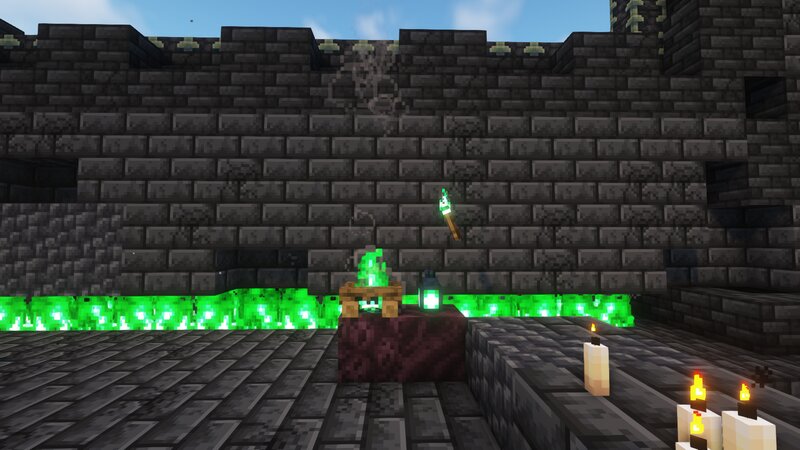 Colored Soul Fire and Soul Sand - Green Minecraft Texture Pack