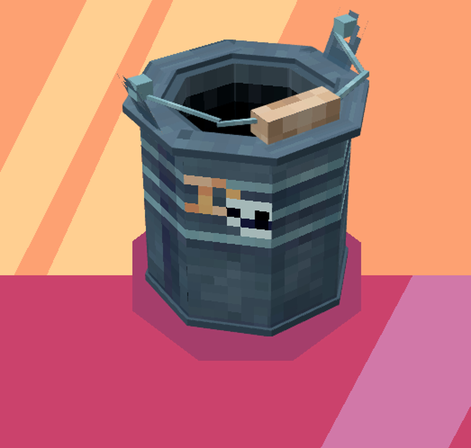 The Reassurance Bucket from The Stanley Parable Minecraft Texture Pack
