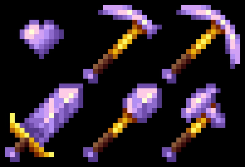 Amethyst Tools and Armor Minecraft Texture Pack