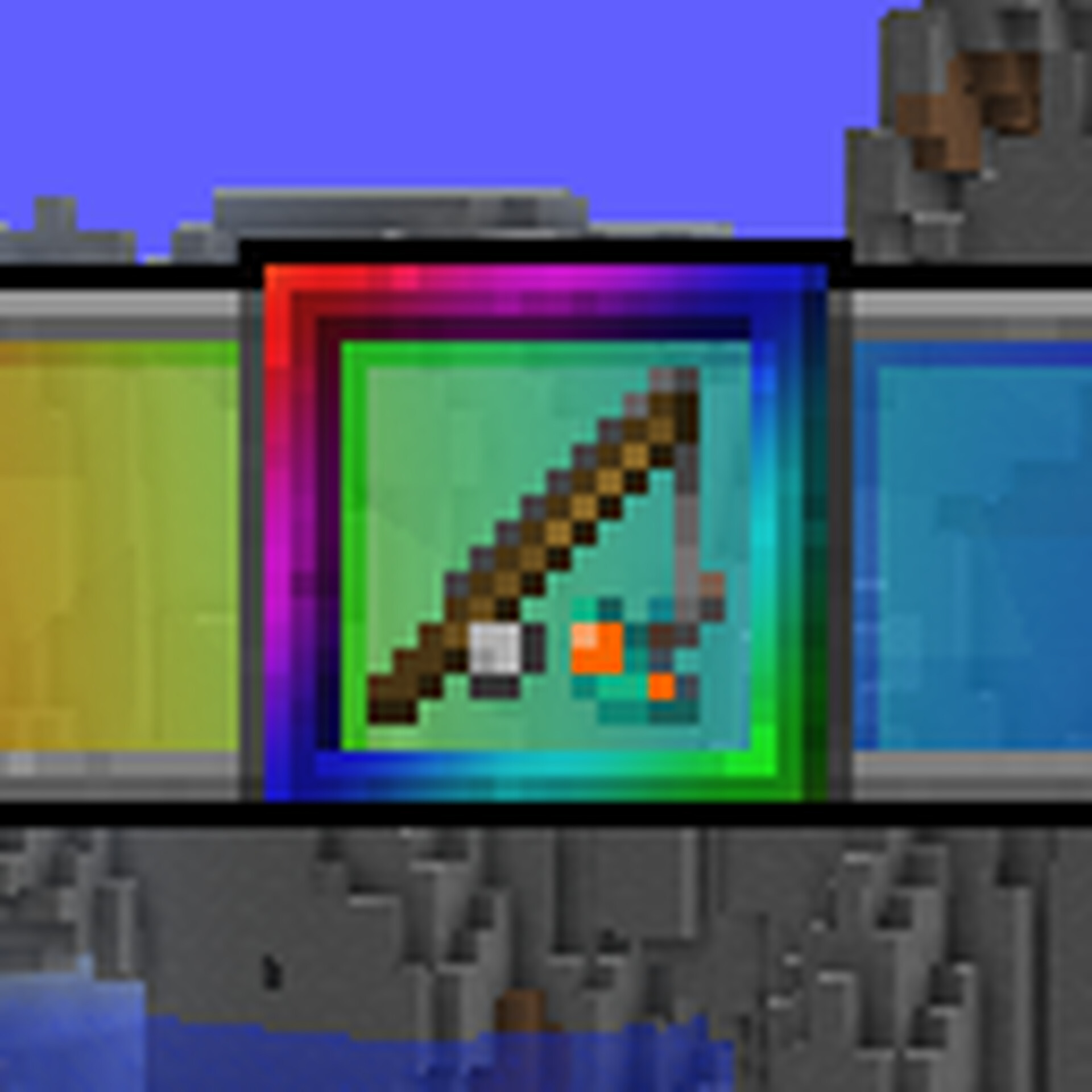 Animated Rainbow GUI Flair [No OptiFine] Minecraft Texture Pack