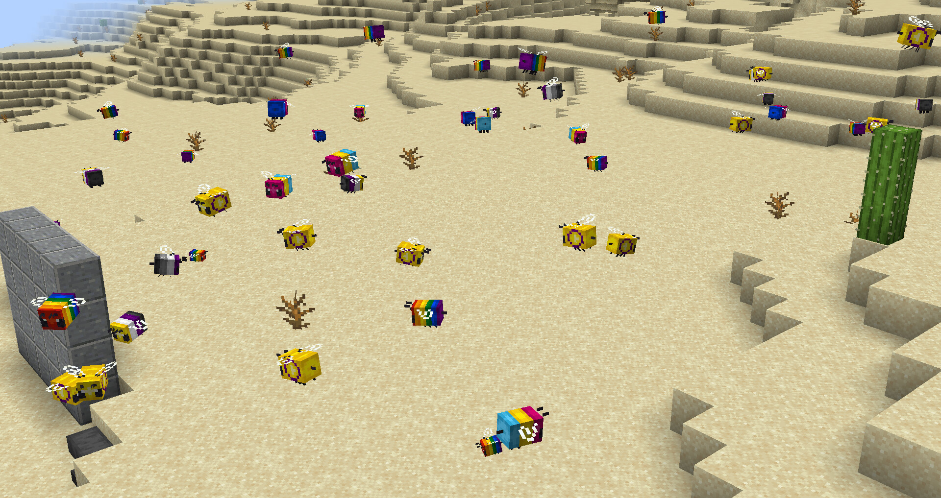 pride bees Minecraft Texture Pack
