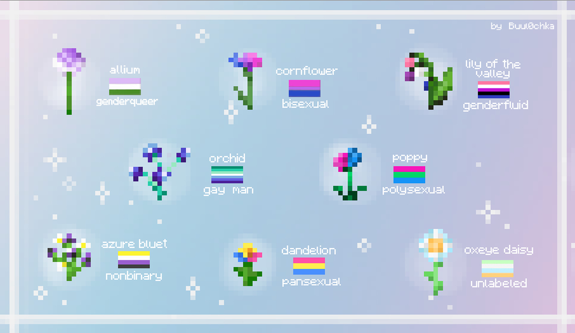 Pride Flowers! [Pride Month CE] Minecraft Texture Pack
