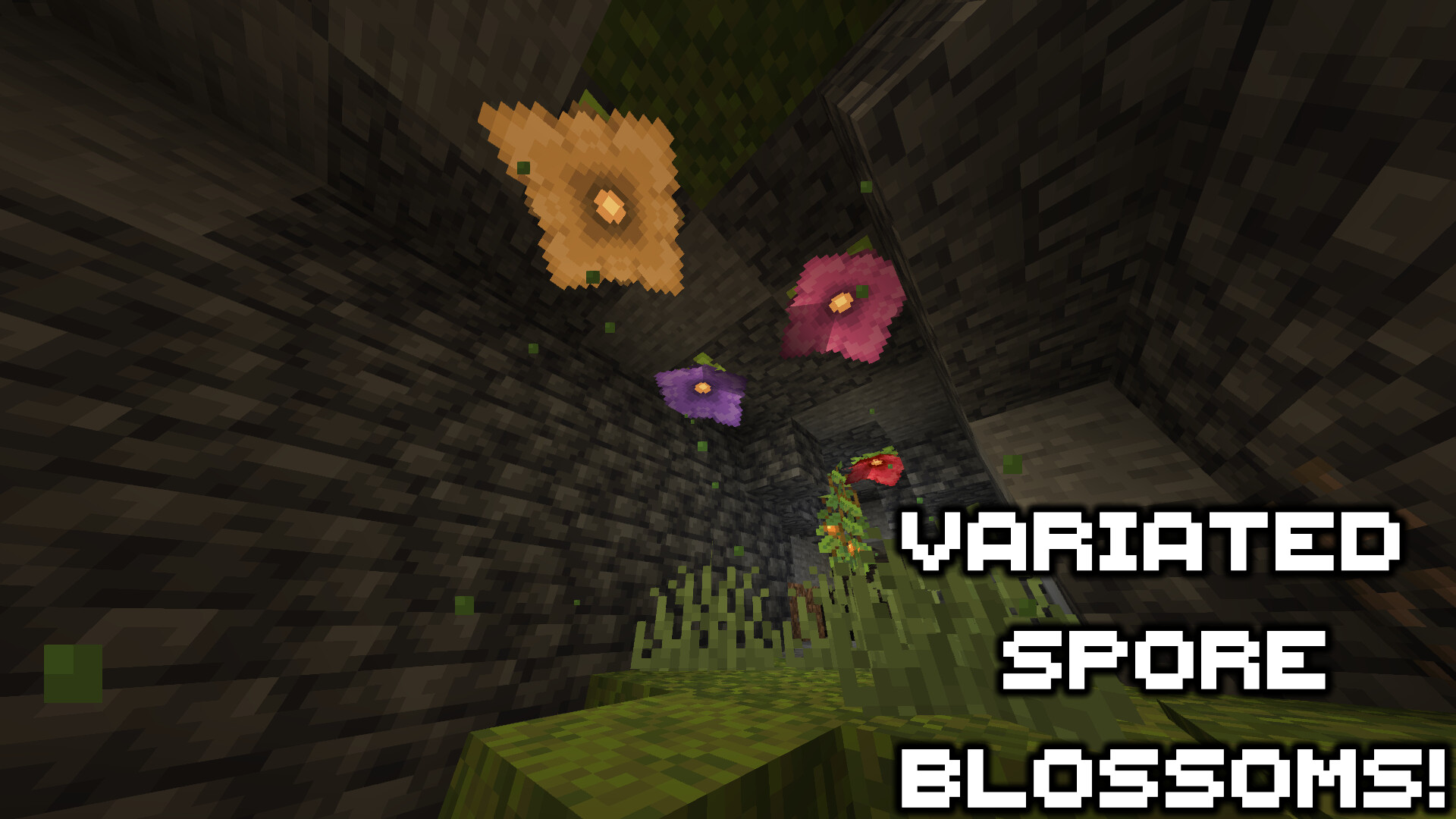 Lusher Caves Minecraft Texture Pack