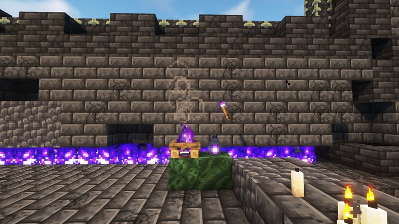 Colored Soul Fire and Soul Sand - Purple Minecraft Texture Pack