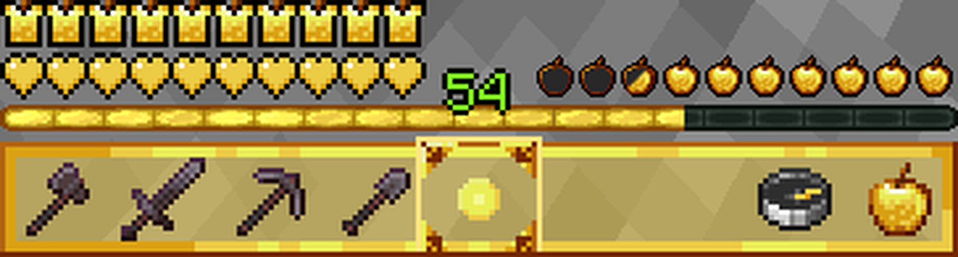 Golden Apple GUI Minecraft Texture Pack