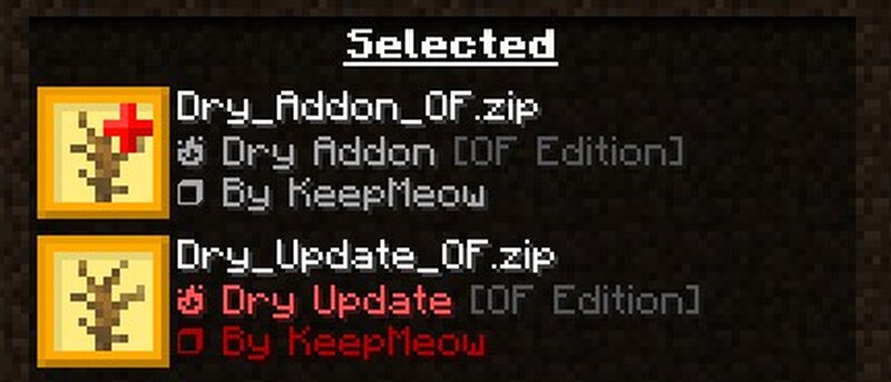 Dry Addon 1.19 [OptiFine + CMD] Minecraft Texture Pack
