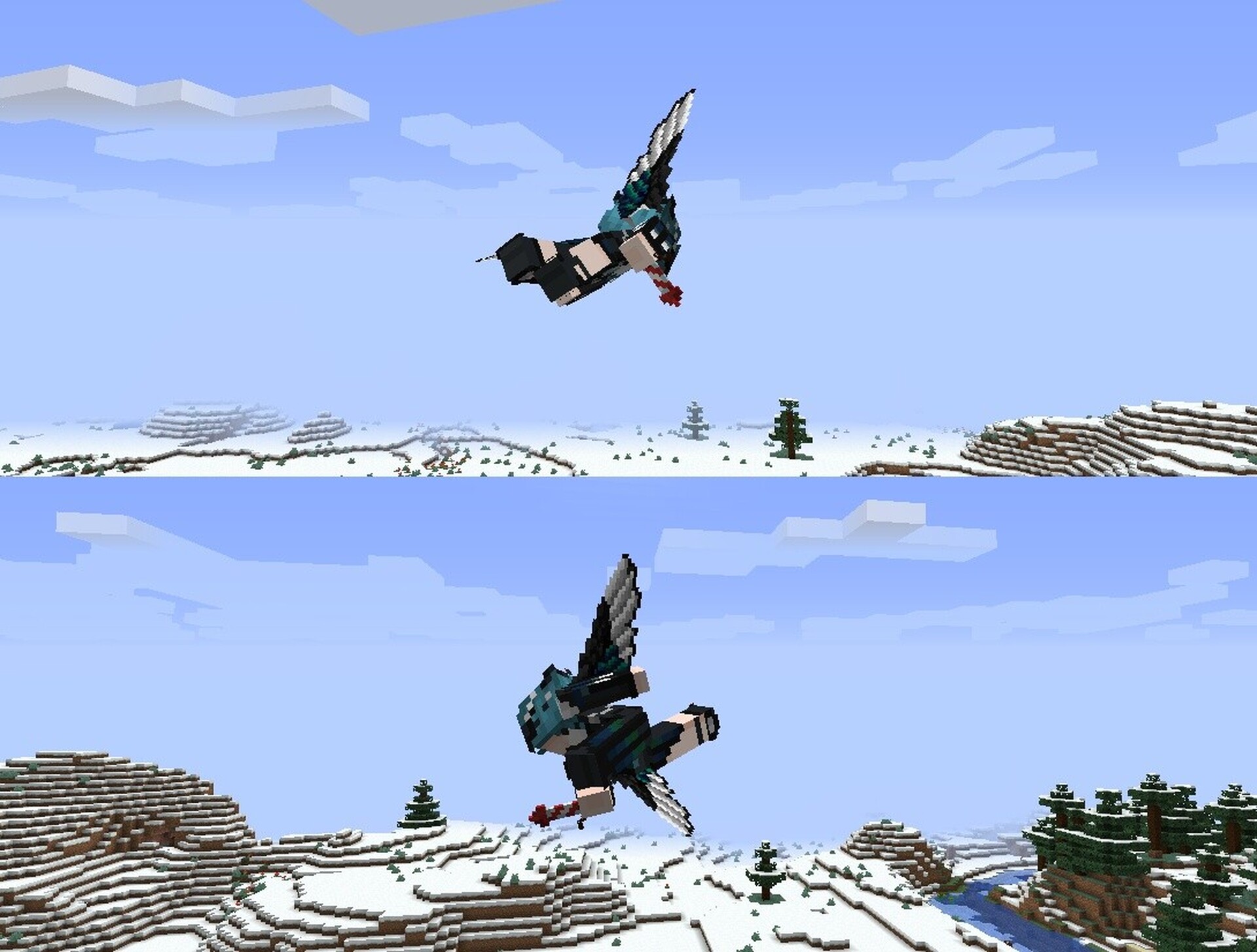 Magpie Wings Elytra Minecraft Texture Pack