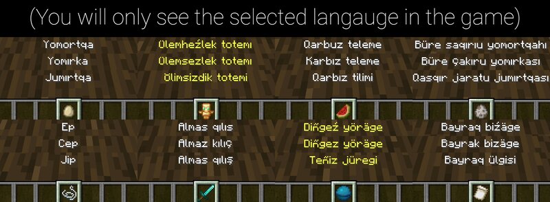 Bashkir, Tatar and Kazakh in Latin script! (Romanization) Minecraft ...
