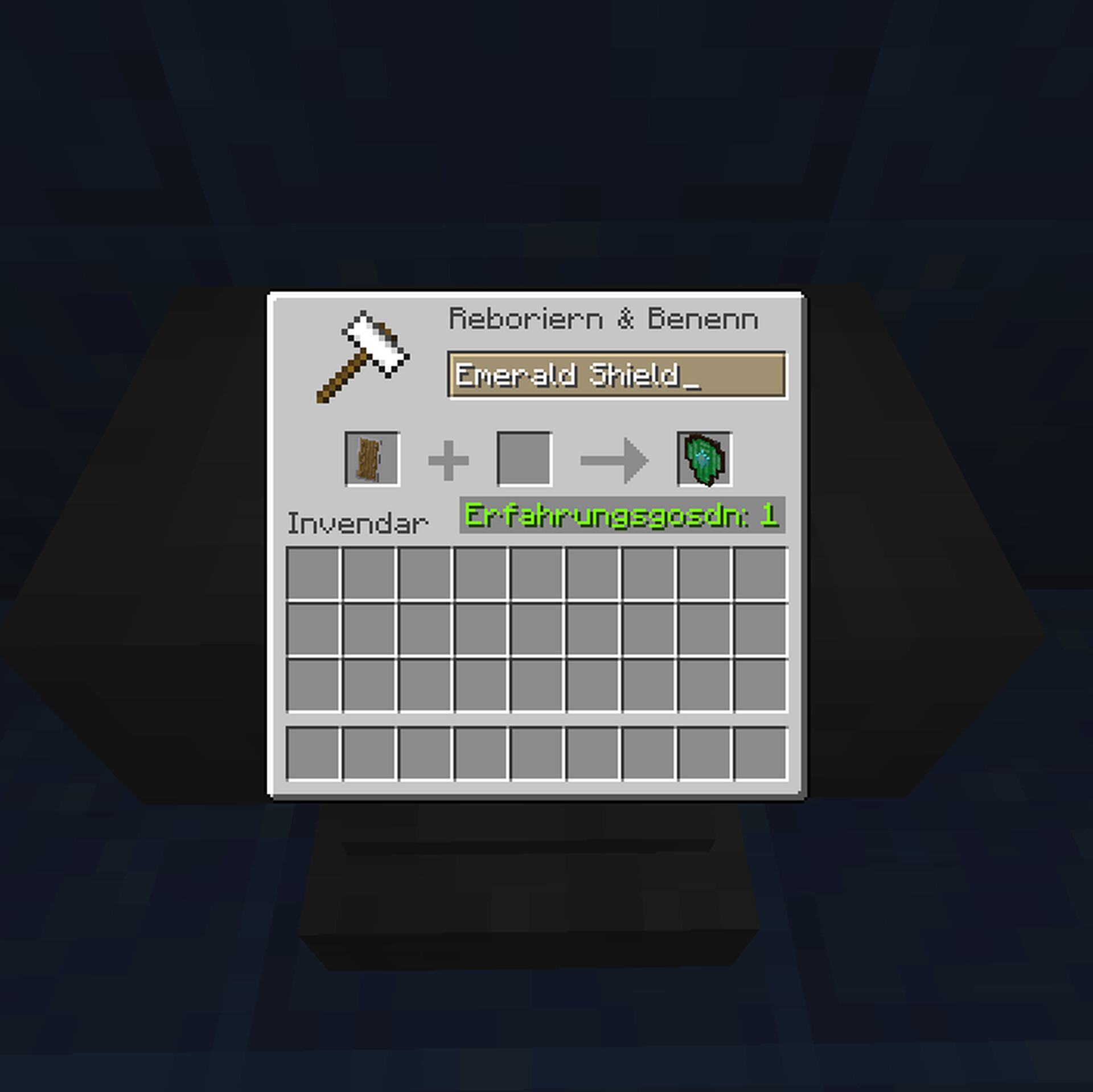 Emerald Armor/sword/shield Minecraft Texture Pack