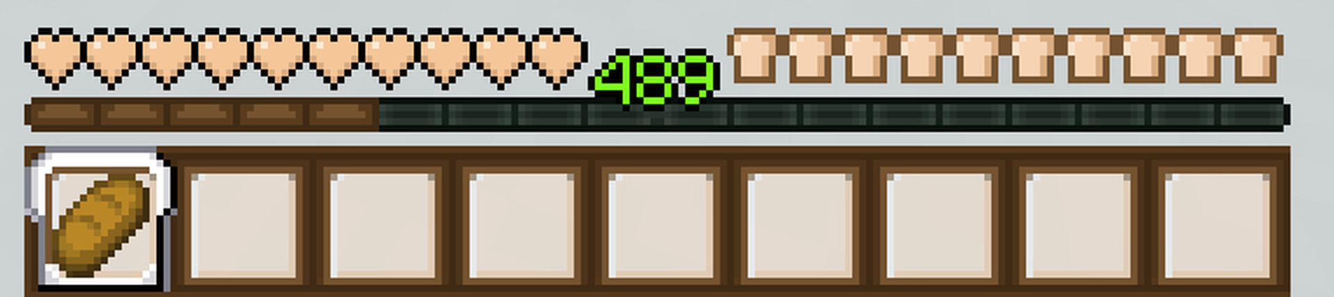 Bread GUI and Hotbar 🍞 Minecraft Texture Pack