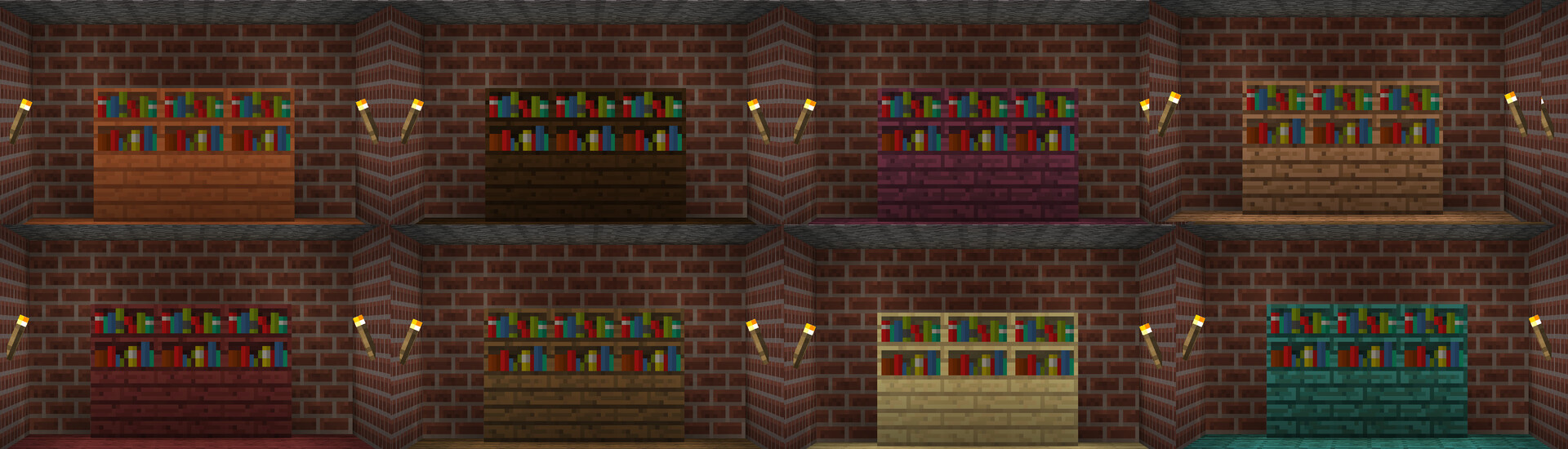 Snowy's Different Bookshelves 2.0 (No Optifine Needed!!) Minecraft ...