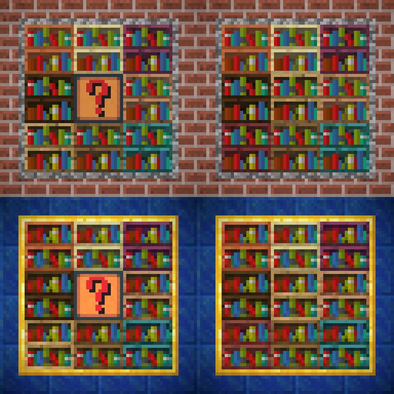 Snowy's Different Bookshelves 2.0 (No Optifine Needed!!) Minecraft ...