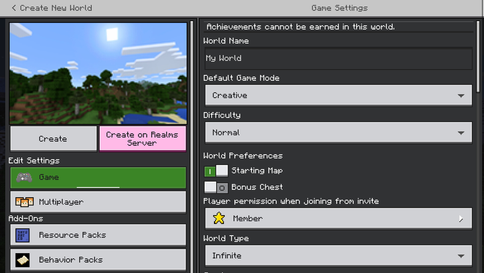 Bedrock Preview UI [BEDROCK EDITION] Minecraft Texture Pack
