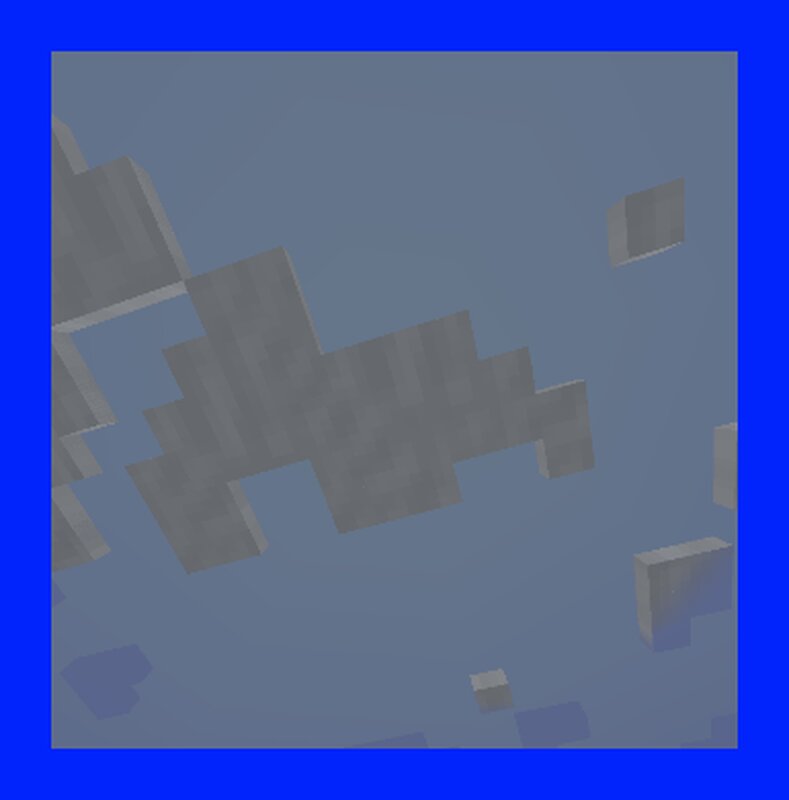 Infdev Clouds tweak Minecraft Texture Pack