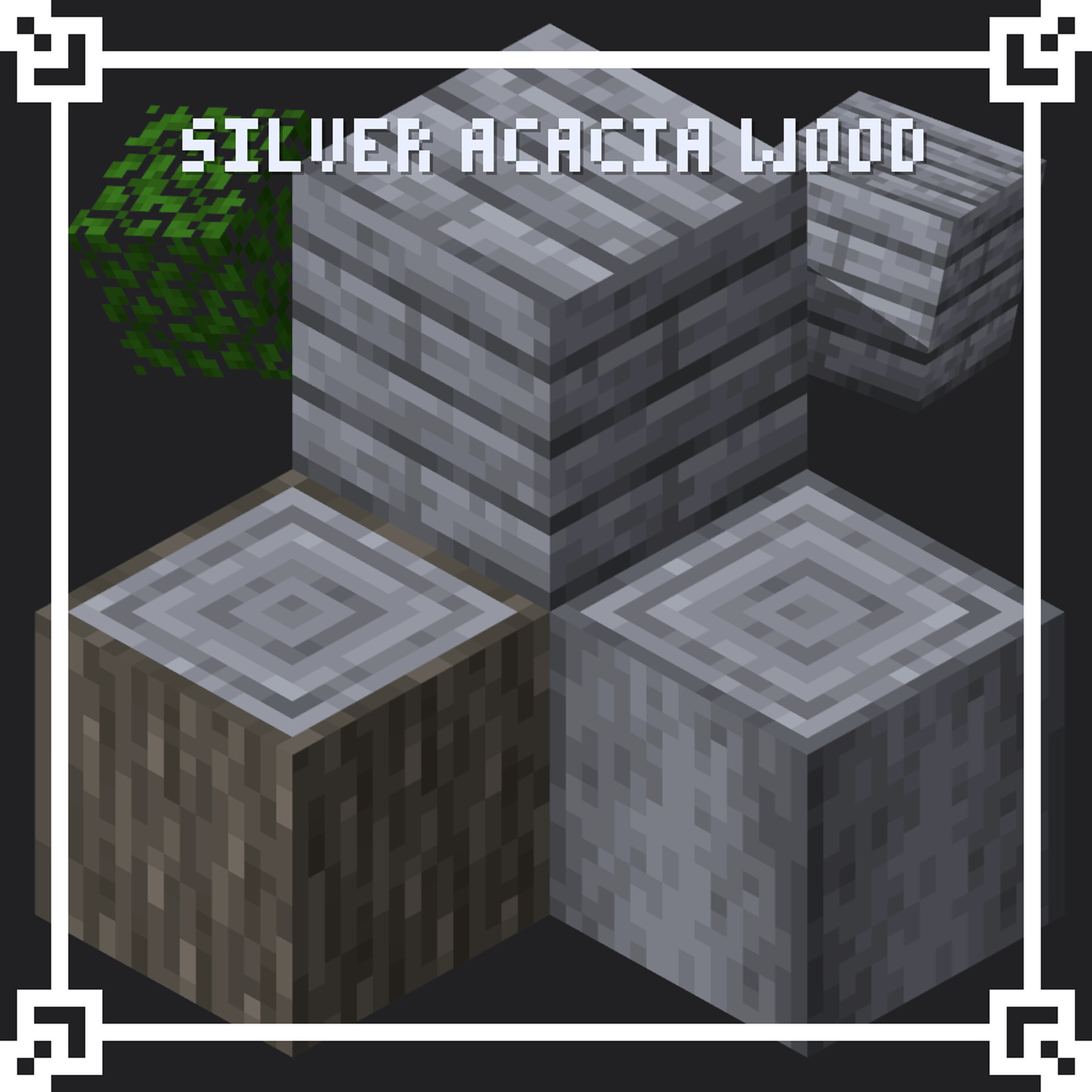 Silver Acacia Wood Minecraft Texture Pack