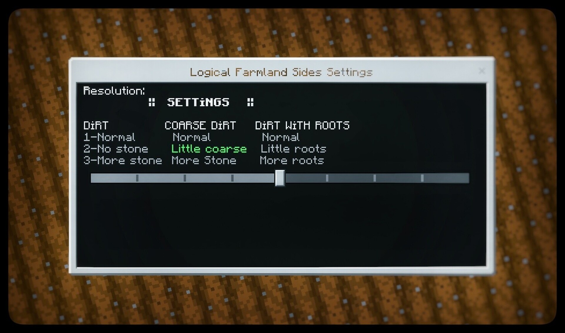 Logical Farmland Sides Minecraft Texture Pack