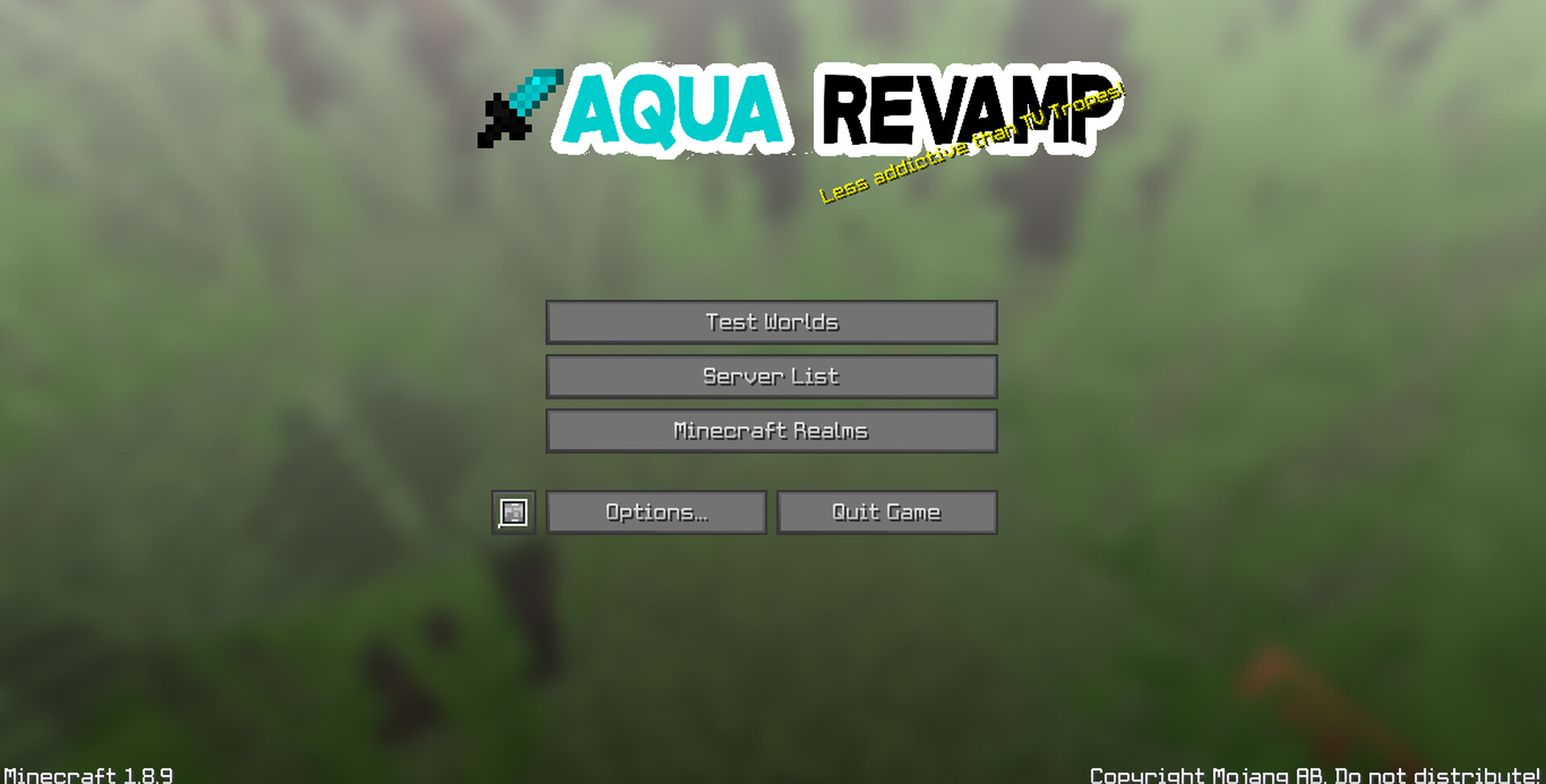 Aqua Revamp Sword 1.8.9 Minecraft Texture Pack