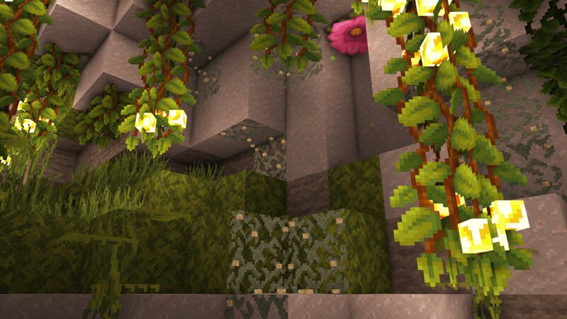 Better Lichen 3D Minecraft Texture Pack