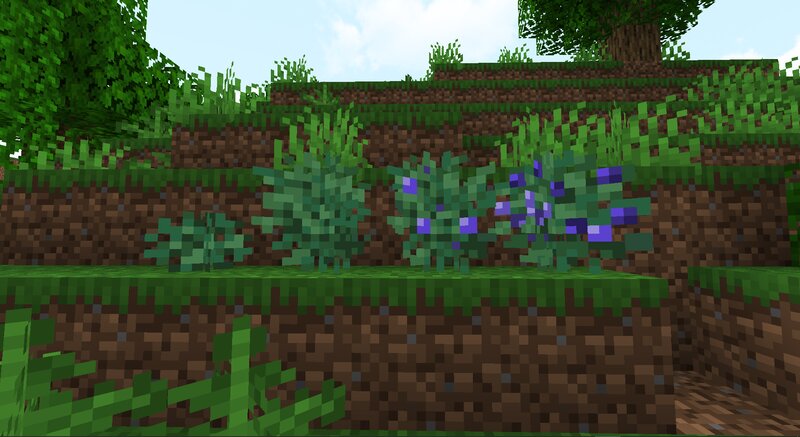 Sweet Berries to Blue Berries Minecraft Texture Pack