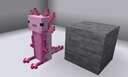 Axolotl Love: Axolotl Statue model Minecraft Texture Pack
