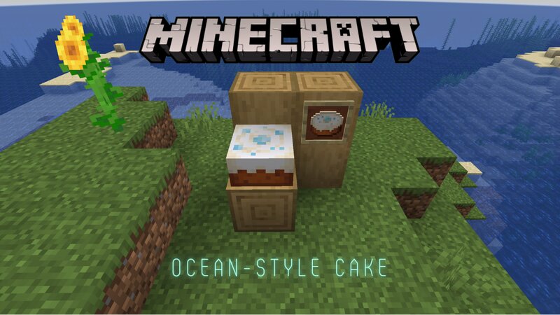 OCEAN STYLE CAKES!! Minecraft Texture Pack