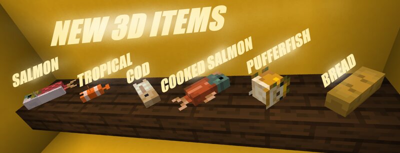 walid's 3D items Minecraft Texture Pack