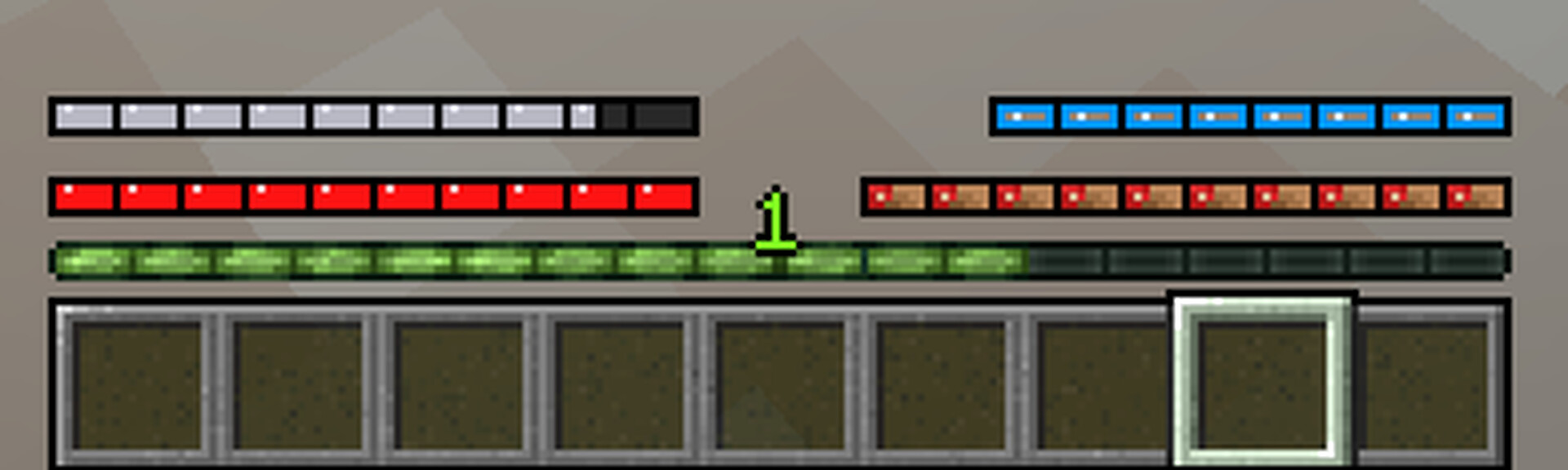 Hotbar icons ir bar Minecraft Texture Pack