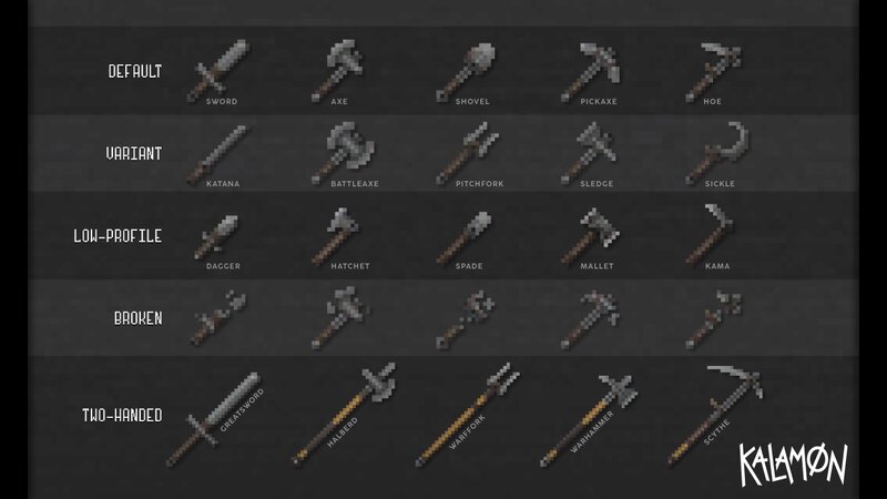 Kal's Grimdark Tools [1.16 - 1.19+] Minecraft Texture Pack