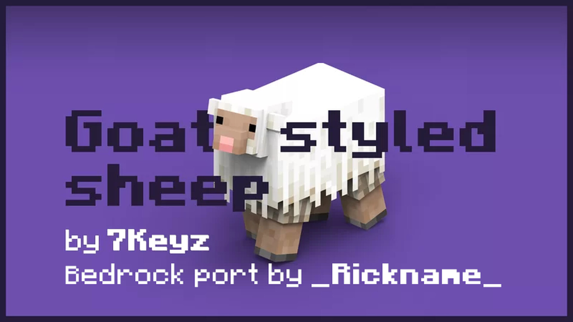 Goat Styled Sheep | Bedrock Port Minecraft Texture Pack