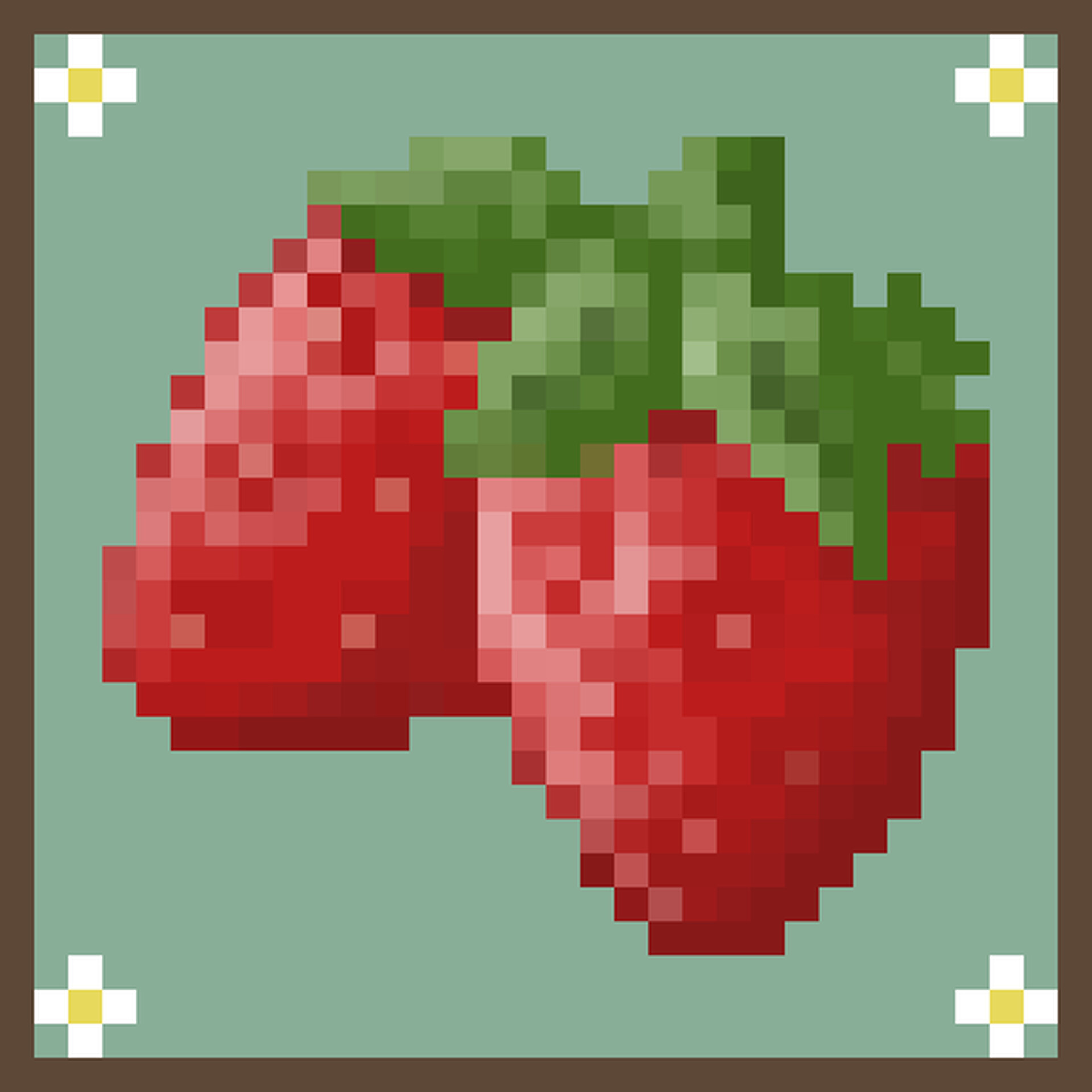 3D Sweet berries to Strawberries 32x Minecraft Texture Pack