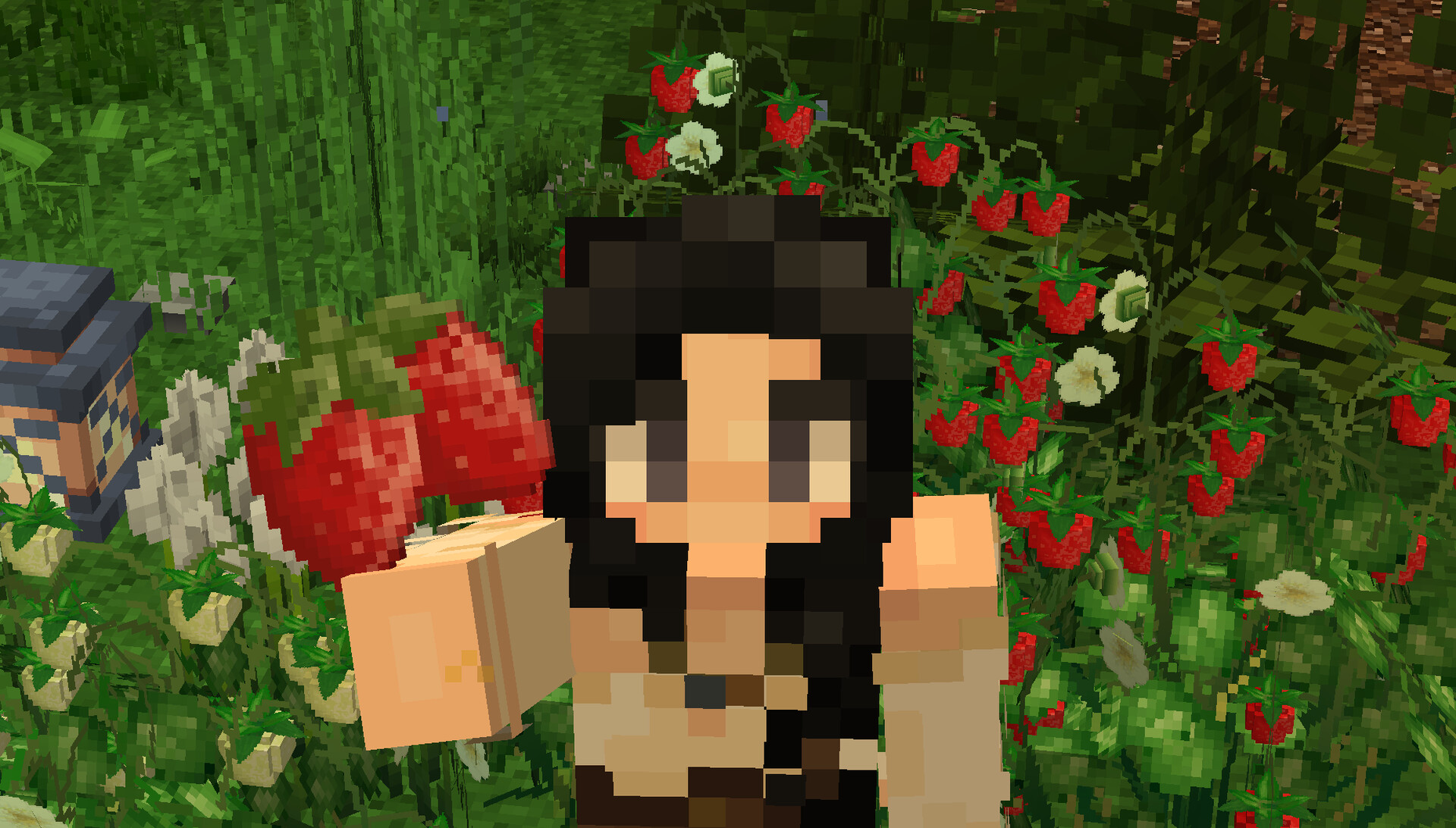 3D Sweet berries to Strawberries 32x Minecraft Texture Pack