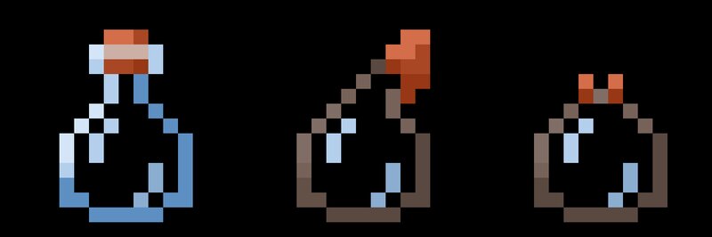 Old Potion Bottle Shape with New Shading Minecraft Texture Pack