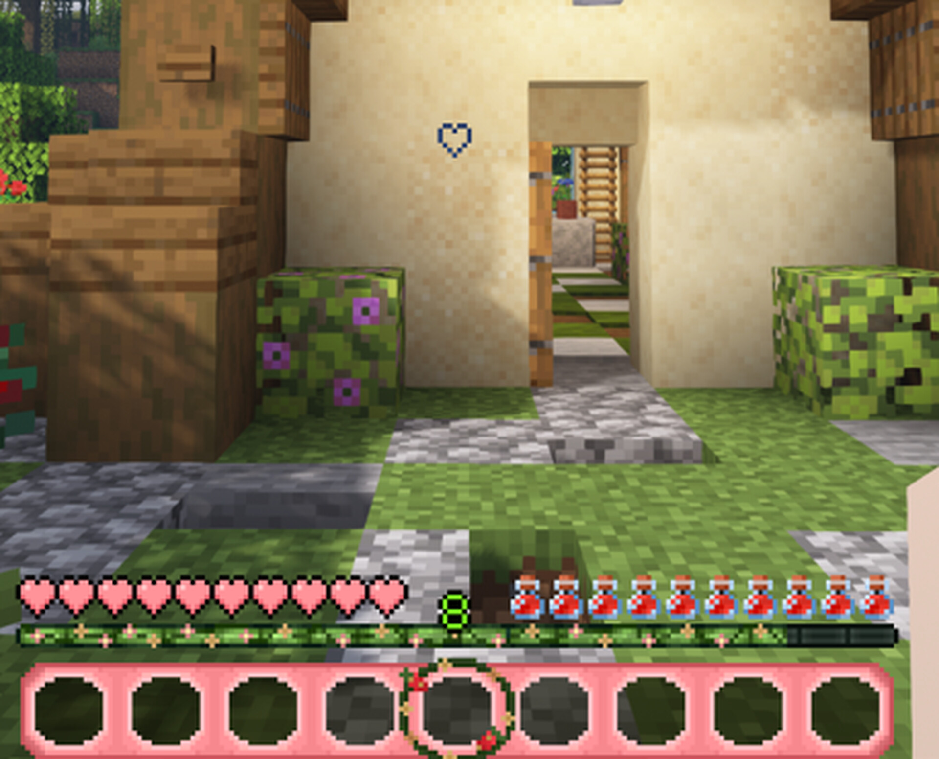Strawberry GUI & Hotbar 🍓 Minecraft Texture Pack
