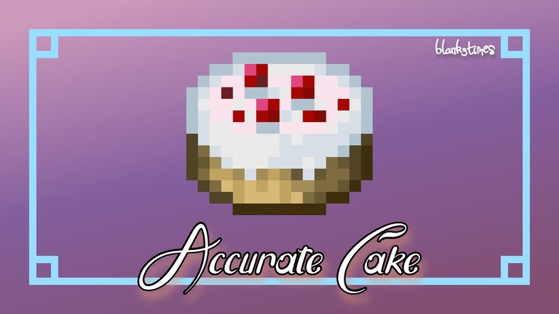Ingredient-Accurate Cake Minecraft Texture Pack