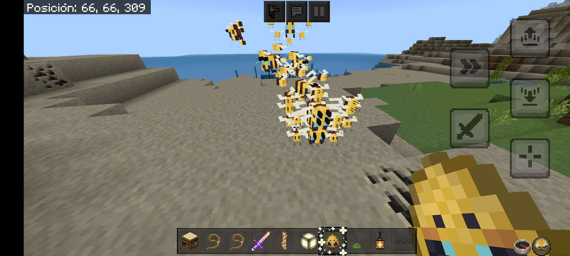 Mini Bees Legion! - A cute bee texture pack for Bedrock Minecraft Texture Pack