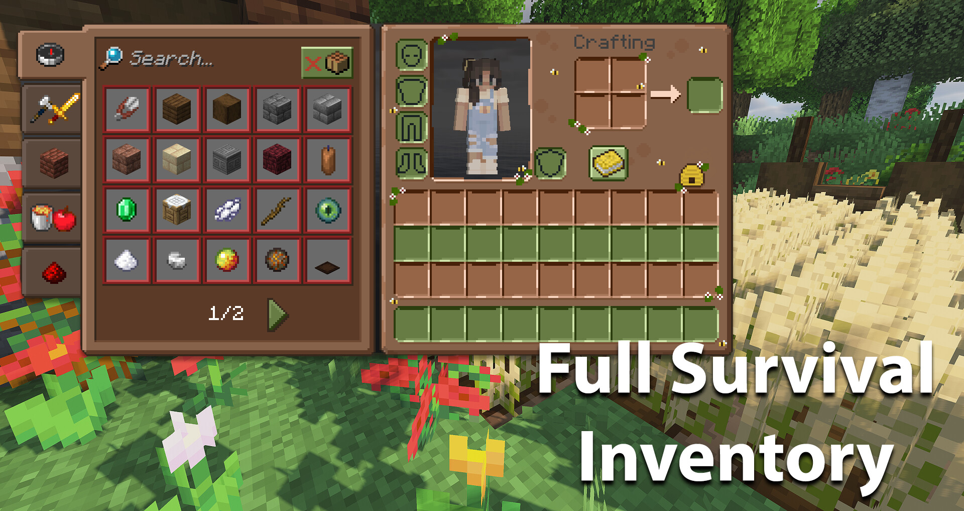 Buzzy Bee GUI & Hot Bar 2.0 🐝 Minecraft Texture Pack