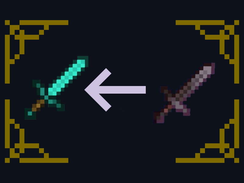 Netherite to Diamond Minecraft Texture Pack