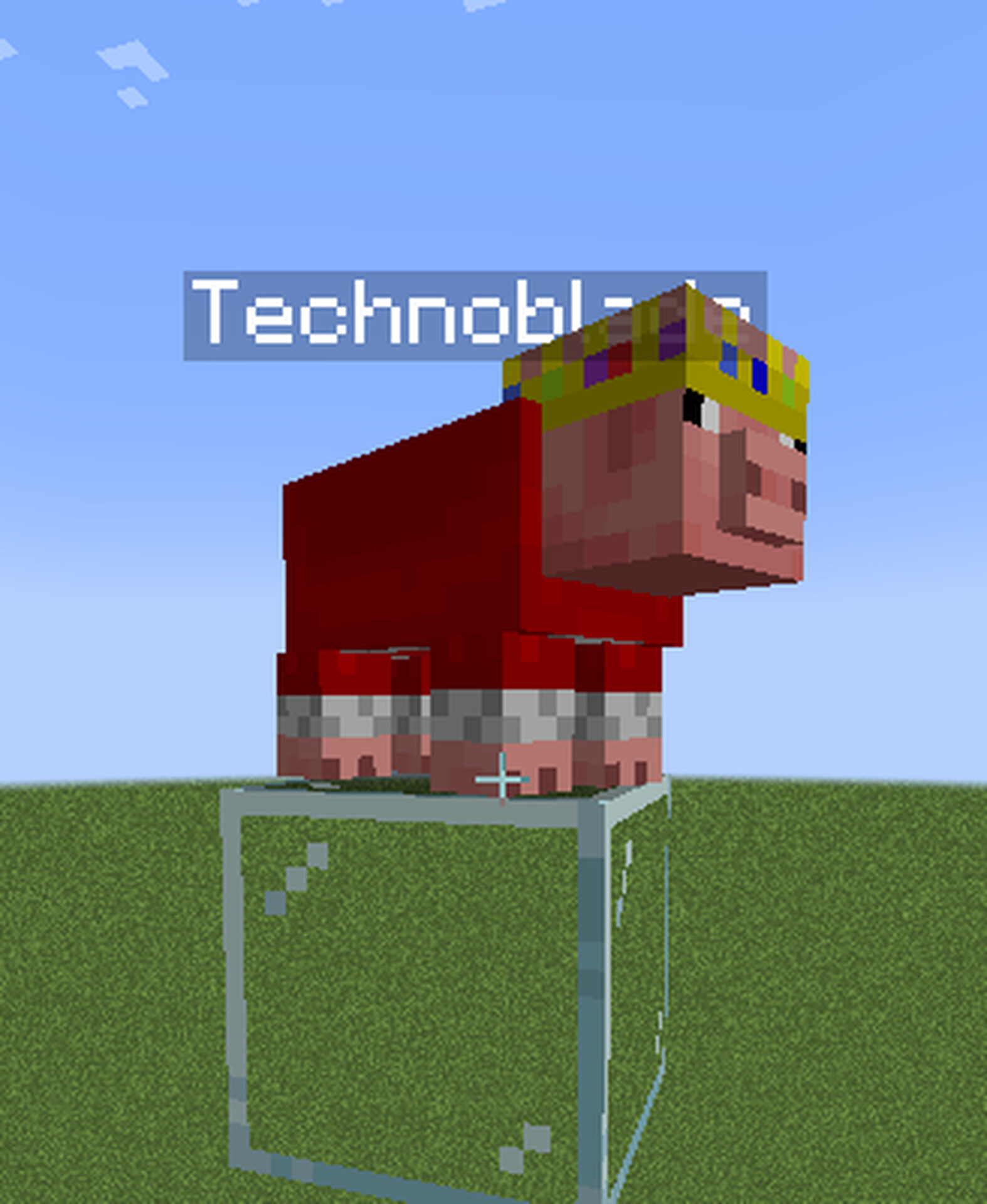 Technoblade Pig Texture Pack (Name Dependent) Minecraft Texture Pack