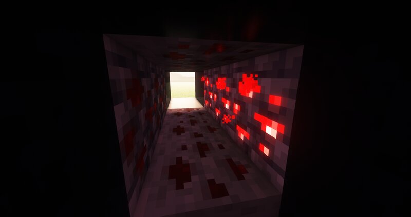 Inactive and Active Redstone Ore Minecraft Texture Pack