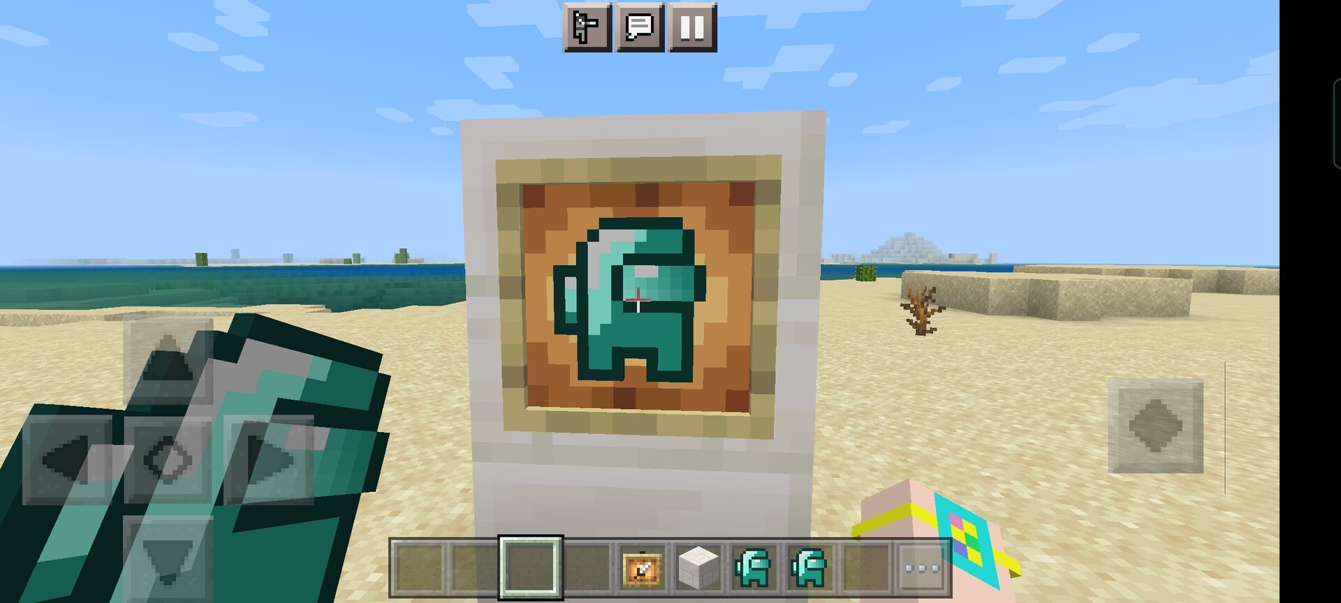 Among Us totem the sus diamond Minecraft Texture Pack