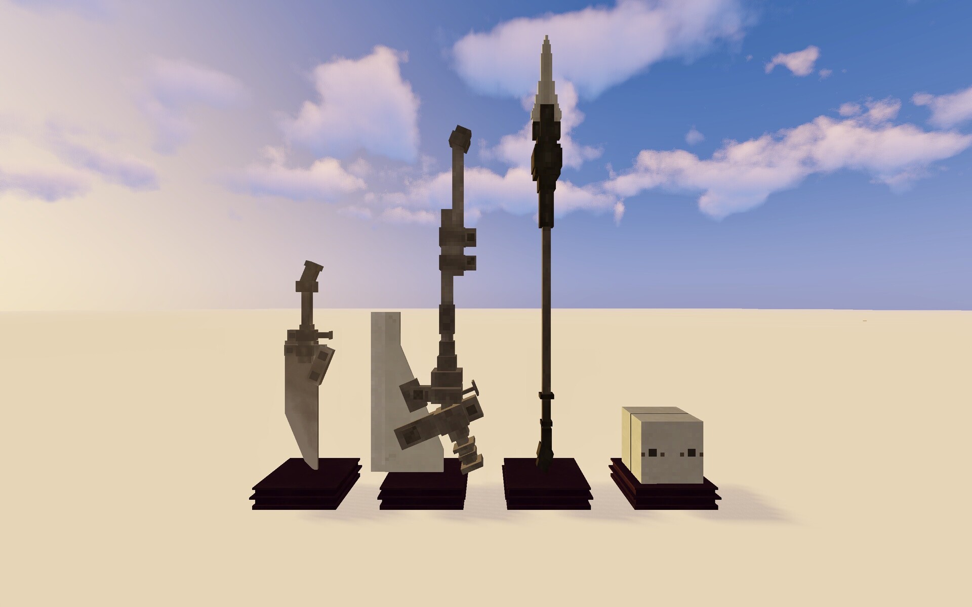 NieR: Automata Weapons | 22-pack | CIT Optional | 1.12.2+ Minecraft ...