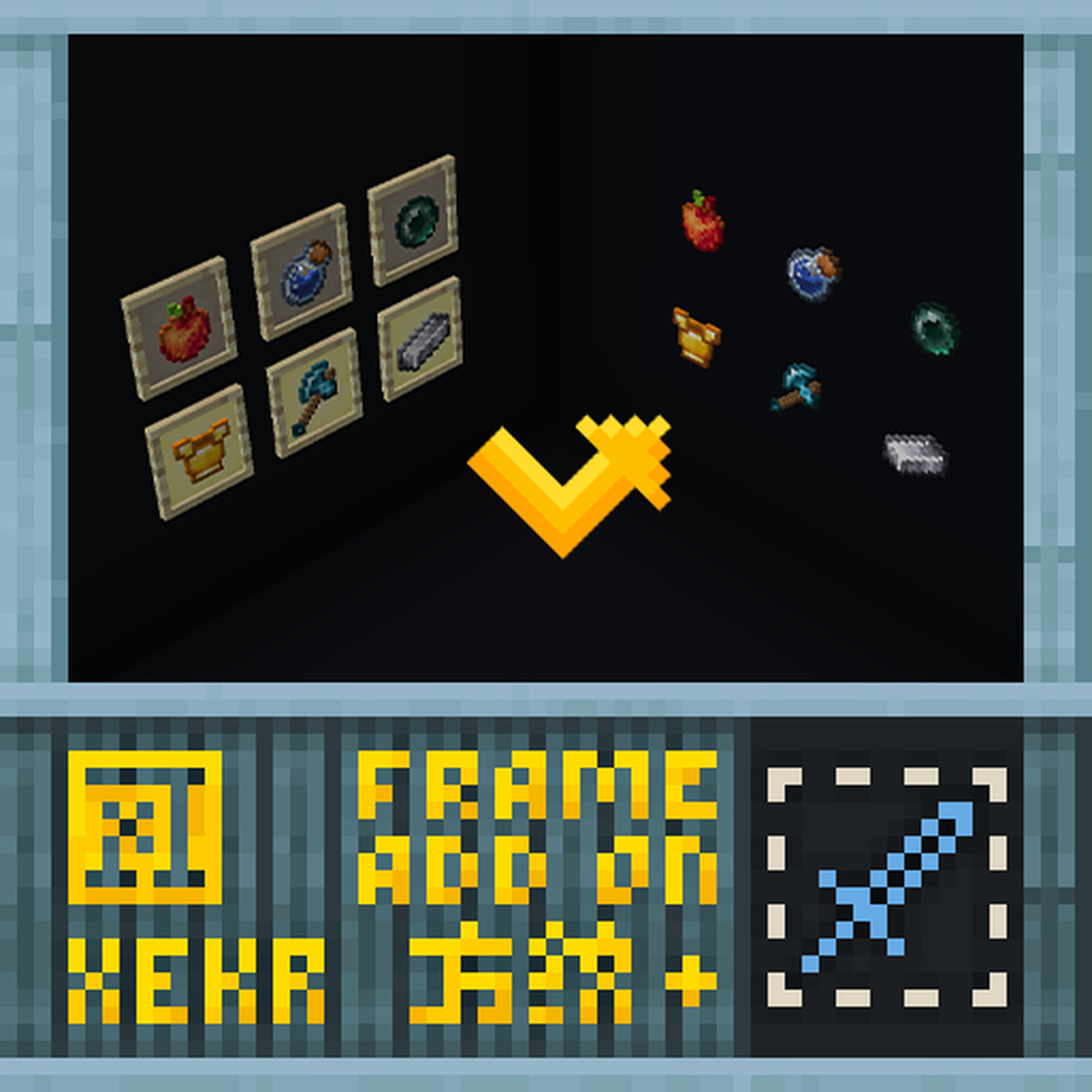 xksp tiny item frame Minecraft Texture Pack