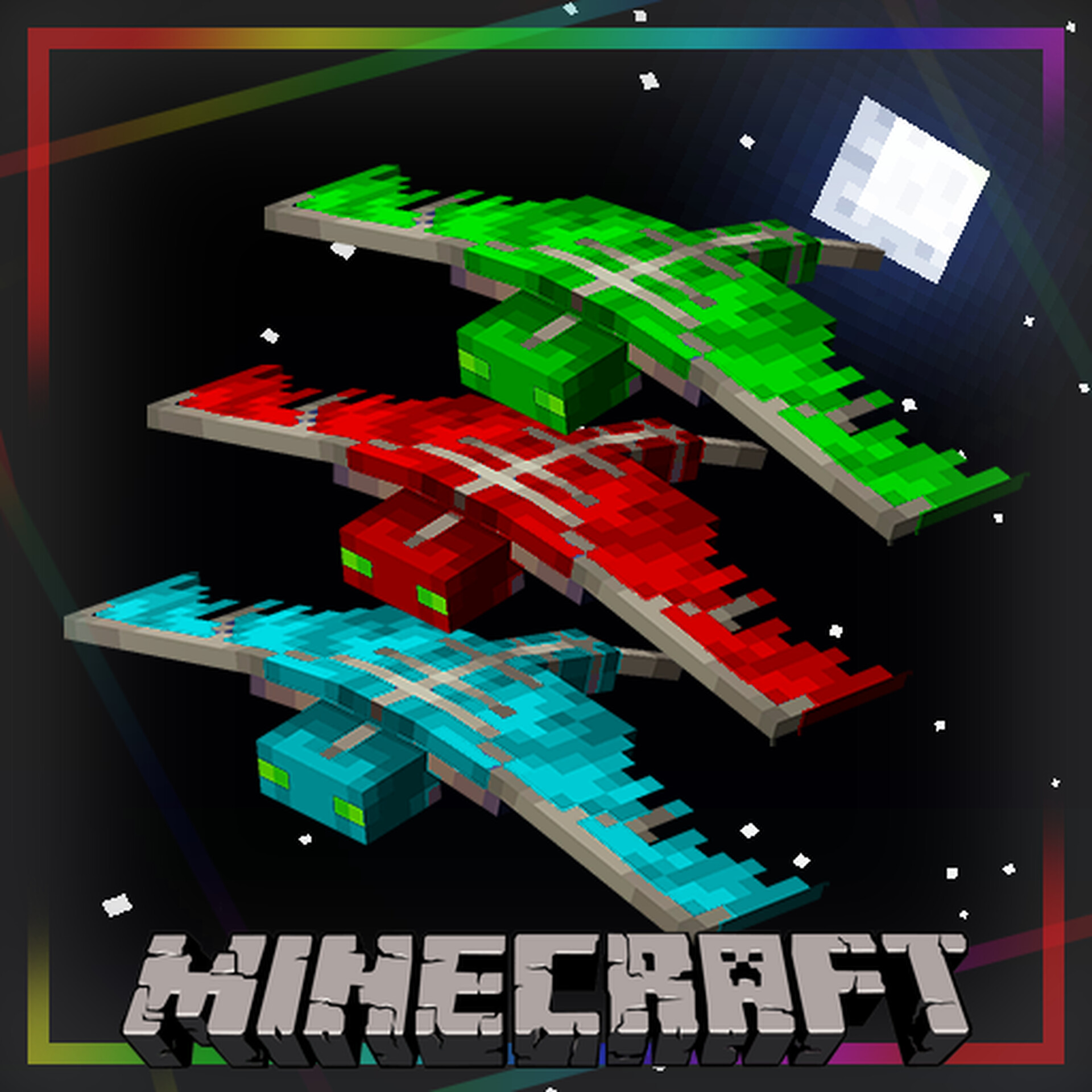 Random Colored Phantom Minecraft Texture Pack