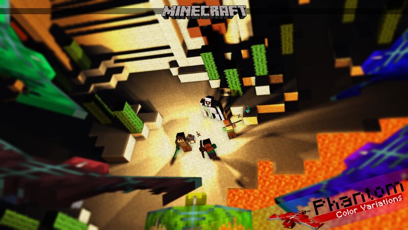 Random Colored Phantom Minecraft Texture Pack