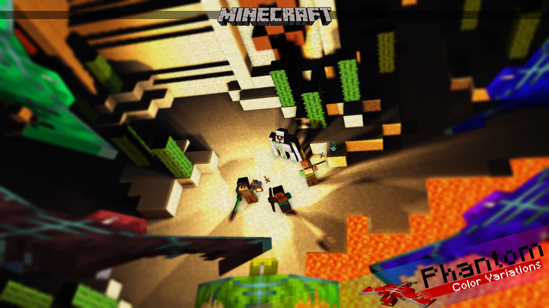 Random Colored Phantom Minecraft Texture Pack