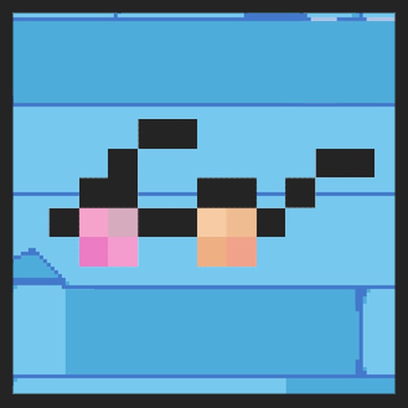 Spamton Glasses [Deltarune] Minecraft Texture Pack