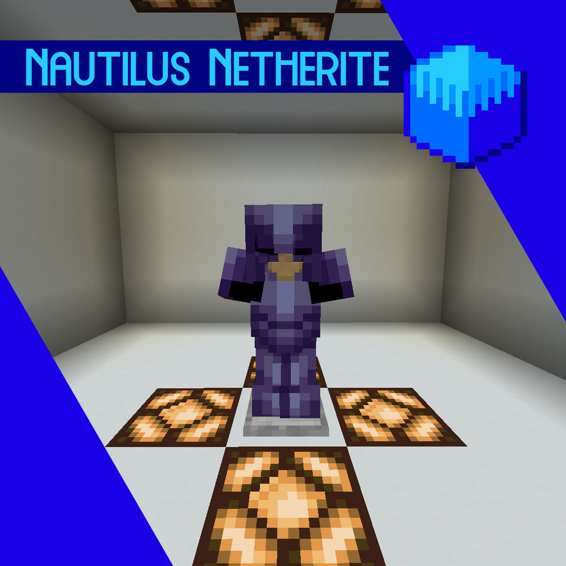 B-SIDE + Nautilus Netherite Minecraft Texture Pack