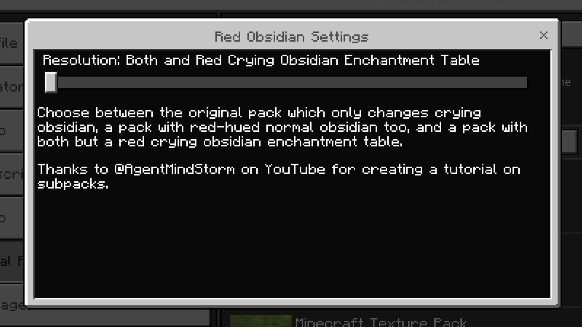 Red Obsidian (Bedrock) Minecraft Texture Pack